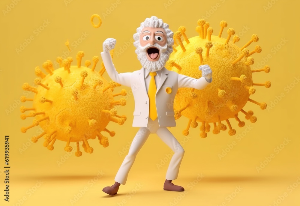 Medical success concept. Scientific breakthrough. Happy scientific ...