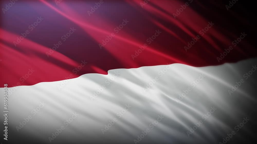 Flag of Monaco, full screen in 4K high resolution Flag of Principality ...