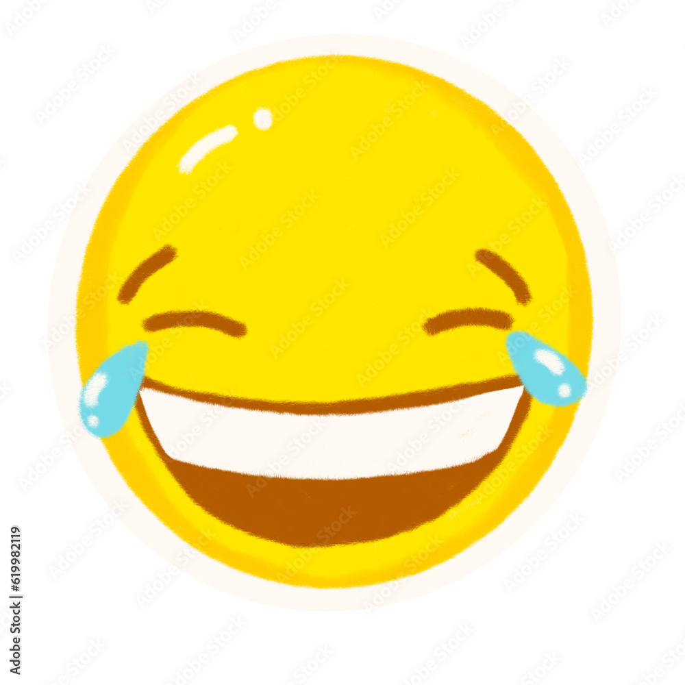 hahaha emoji Stock Illustration | Adobe Stock