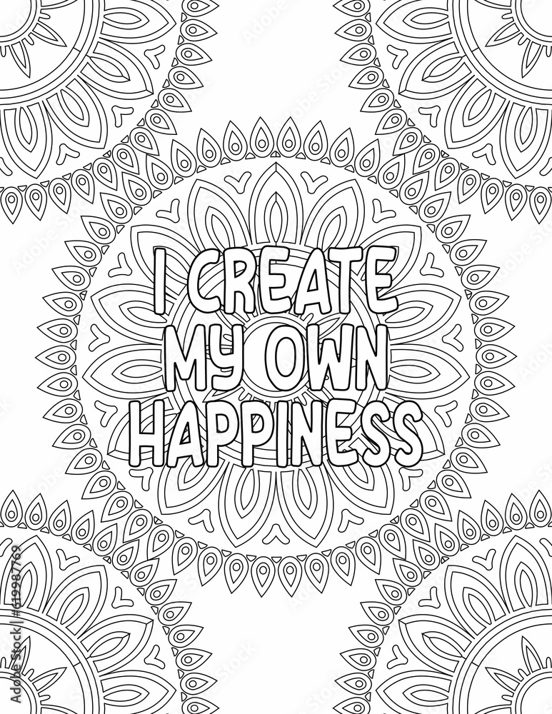 Printable Motivational Coloring Pages, Mandala Coloring Pages for ...