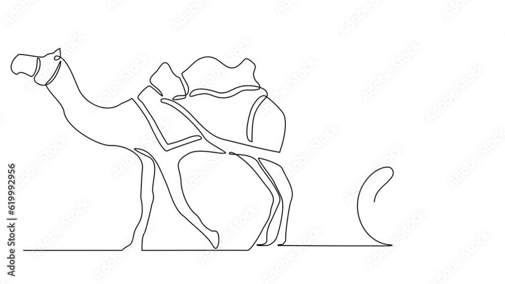 Animated self drawing of single continuous line draw for people are ...