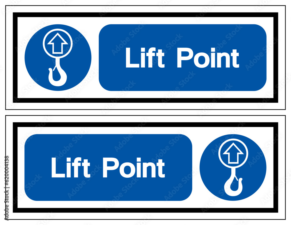 Vetor de Lift Point Symbol Sign,Vector Illustration, Isolated On White ...