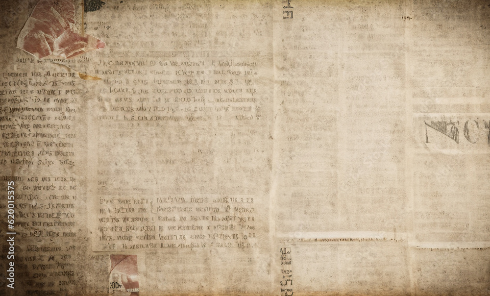 Newspaper old paper background with paper, Newspaper paper grunge ...