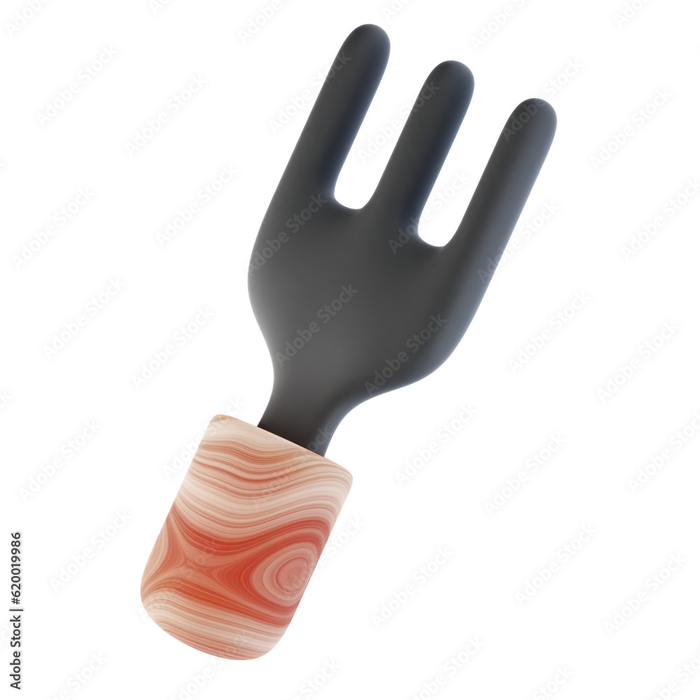 Cute Fork With Natural Wood Texture Best for graphic element ...