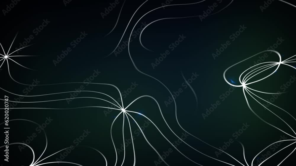 Green glow neurons texture with electric effect in shadow dark ...