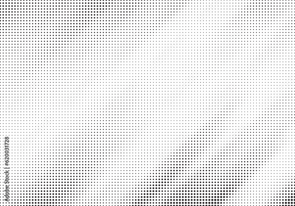 Monochrome Dots Background. Fade Texture. Vintage Pop-art Backdrop ...
