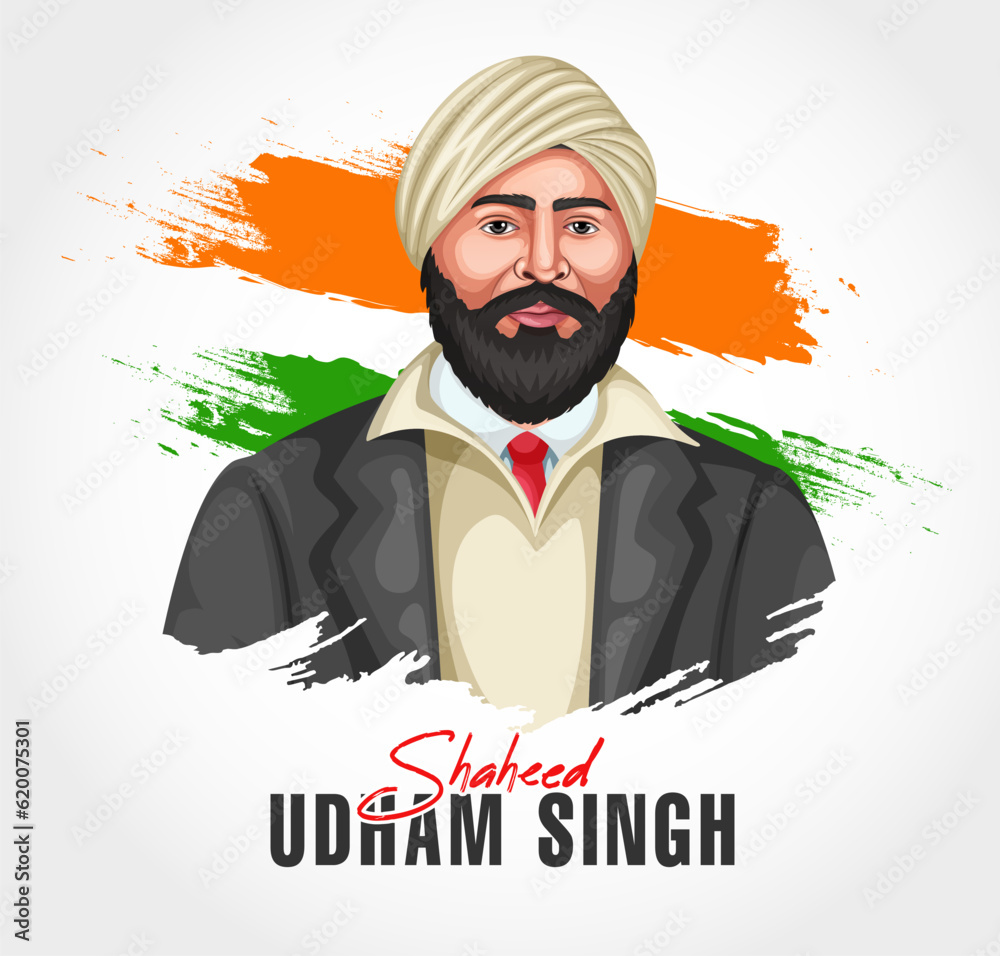 Vector illustration of Indian revolutionary and Freedom Fighter ...
