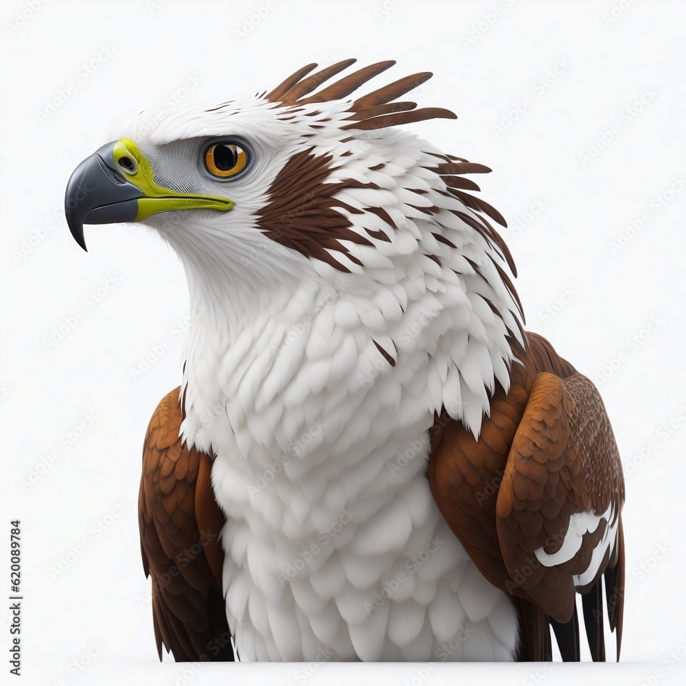 Majestic Philippine Eagle in High-Resolution Studio Render Stock ...