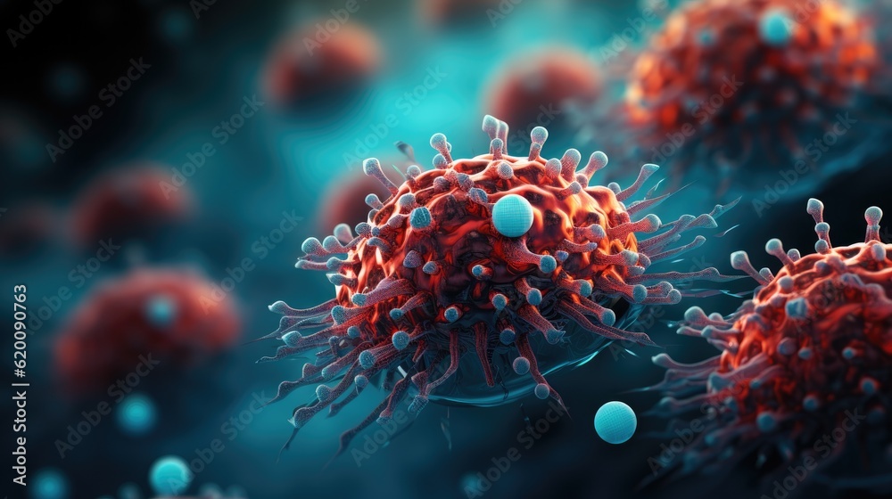 Photo Human papillomavirus, DNA virus from the papillomavirus family ...