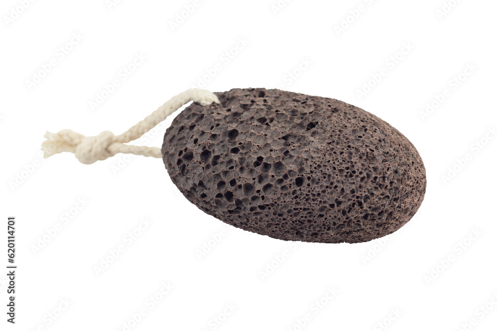pumice stone, volcanic pumice stone for spa isolated from background ...