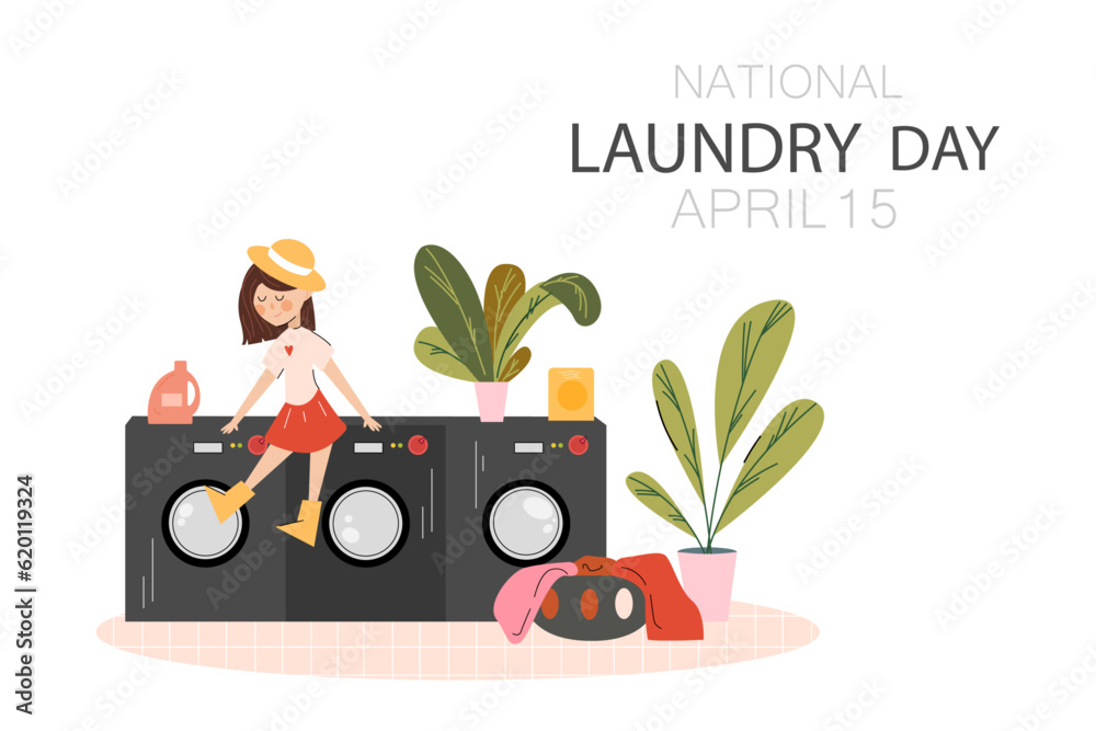 Vector graphic of national laundry day good for national laundry day ...