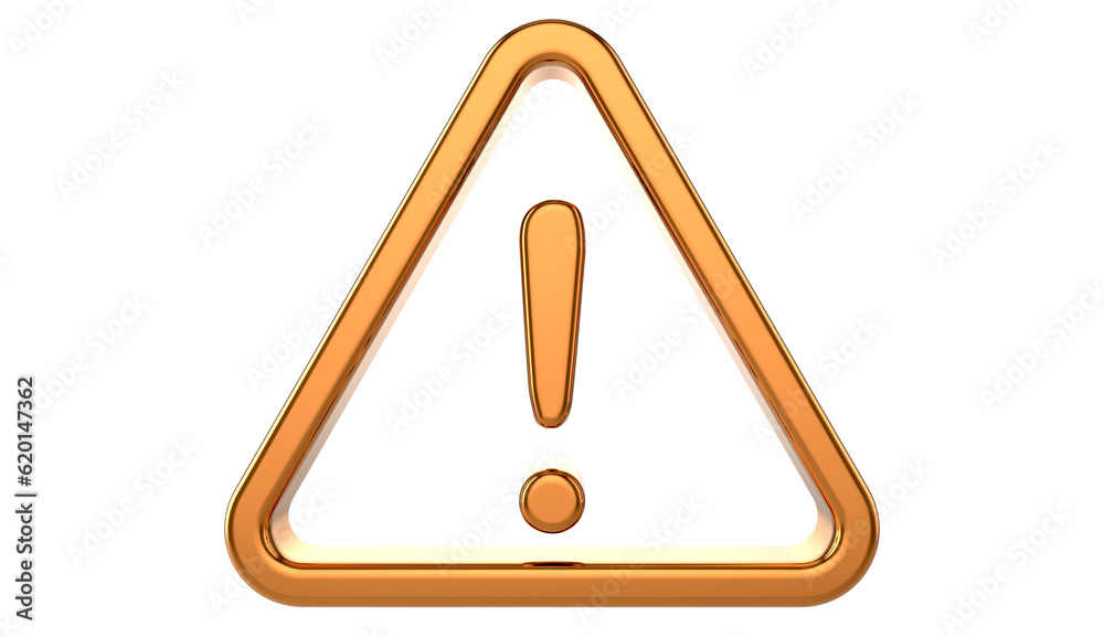 exclamation mark - Warning sign on transparent background Stock ...