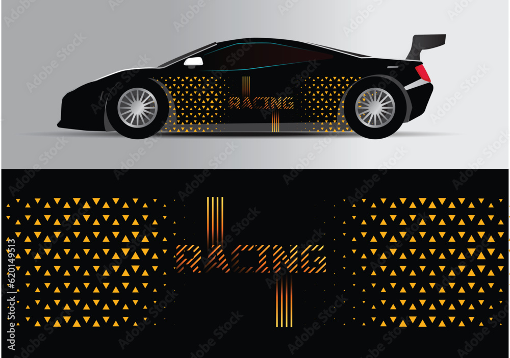 Sport car decal stripes car tuning stickers speed racing stripes red ...