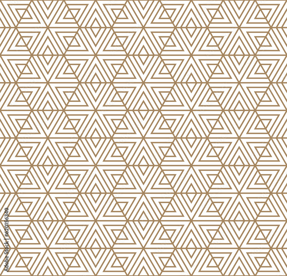 Luxury seamless pattern with gold hexagon shape and gridline, png with ...