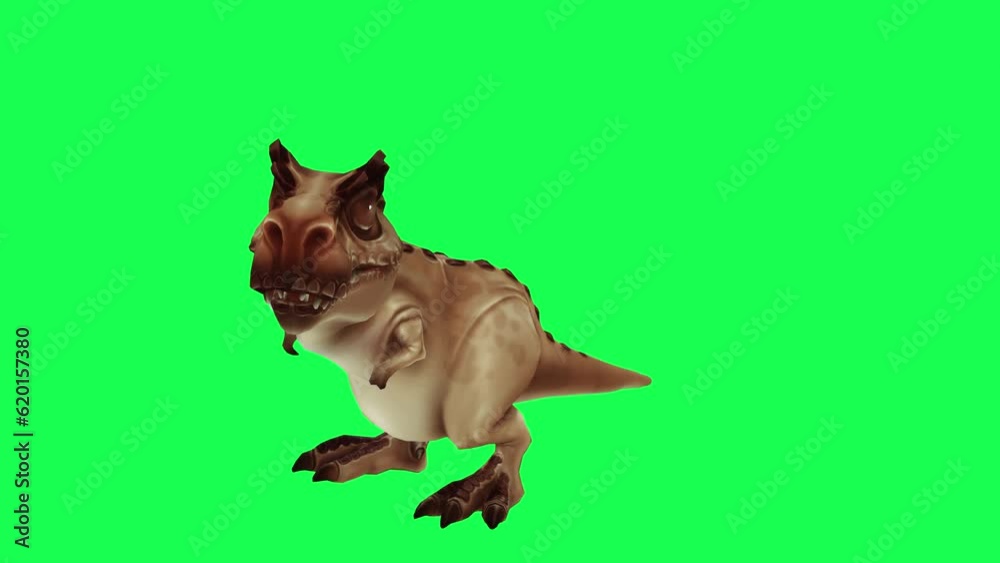 Vidéo Stock T-rex dinosaur cartoon character, animated character ...