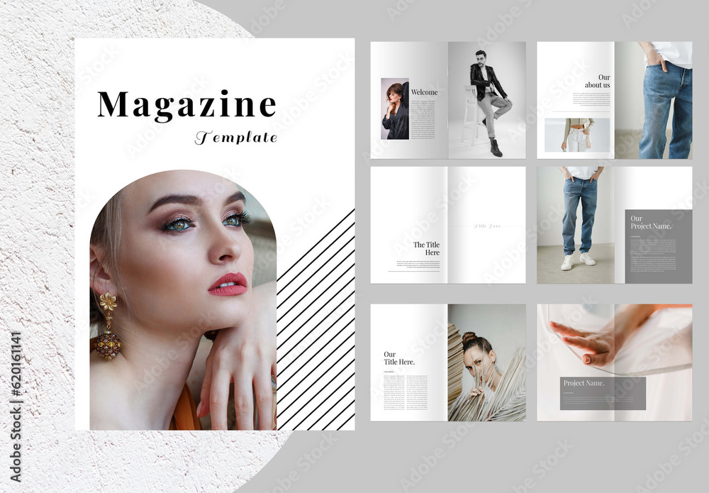Portfolio Magazine Template Stock Template | Adobe Stock