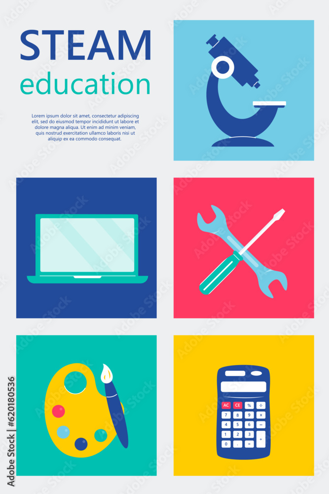 STEAM education background 1_01 Stock Vector | Adobe Stock