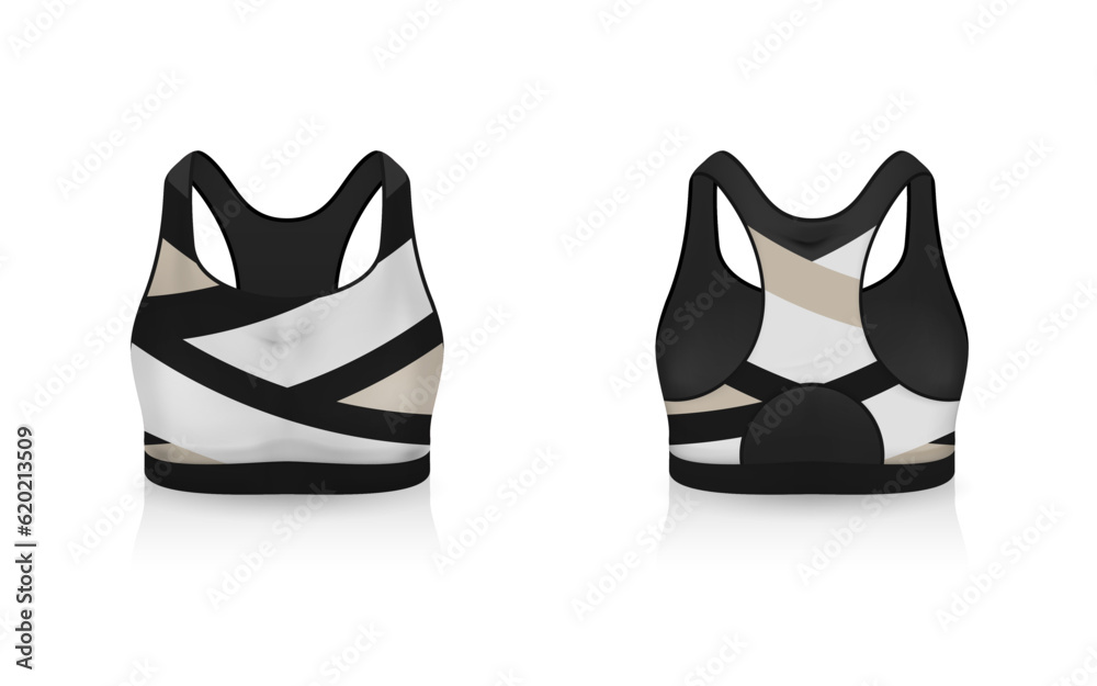 Specification Sport Bra Outfits , Standard Uniform Base Color White and ...