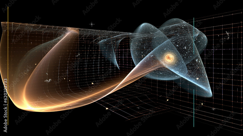 Time-Space Distortion: Abstract Visualization of Spacetime Continuum ...