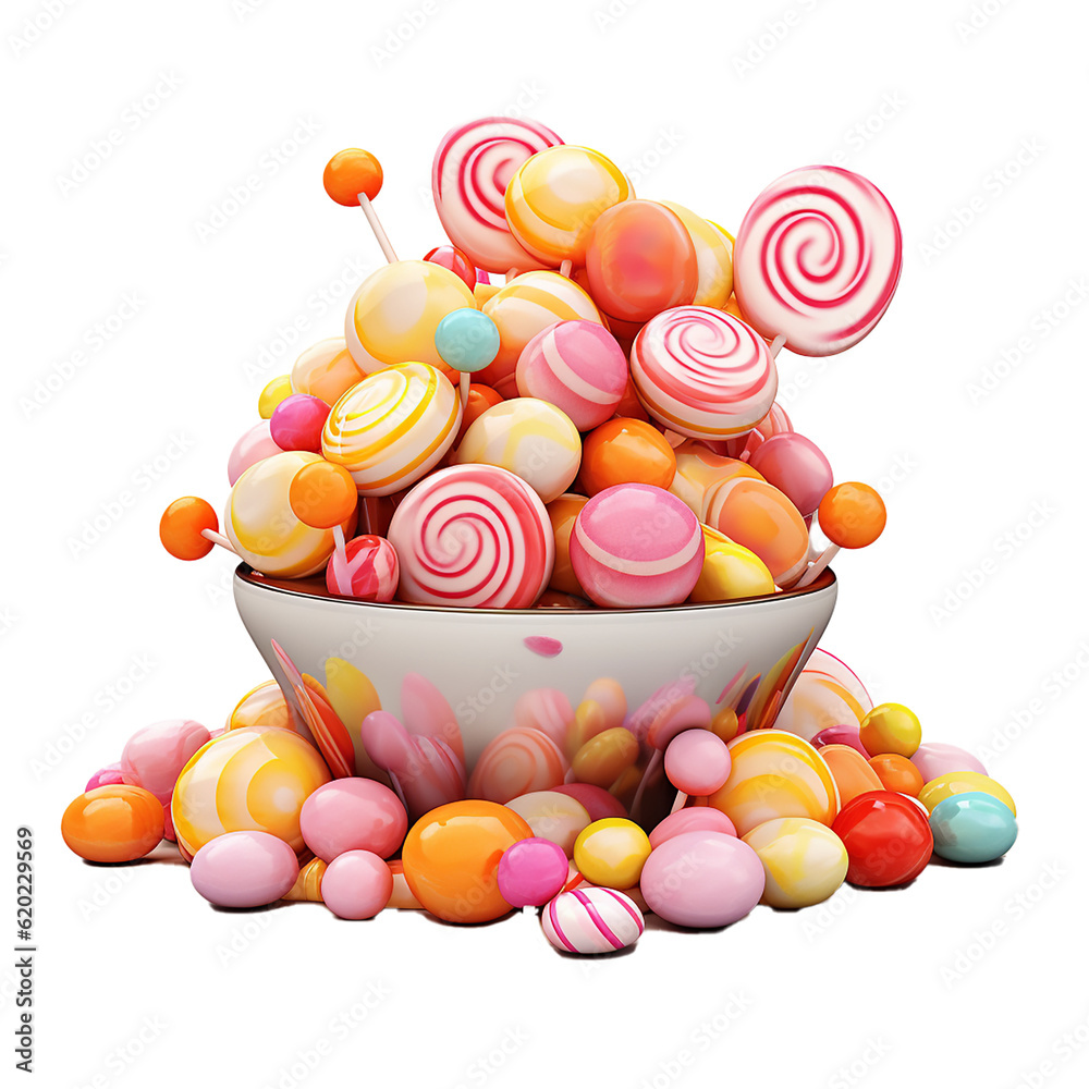 candies composition of different colored sweet High quality realistic ...