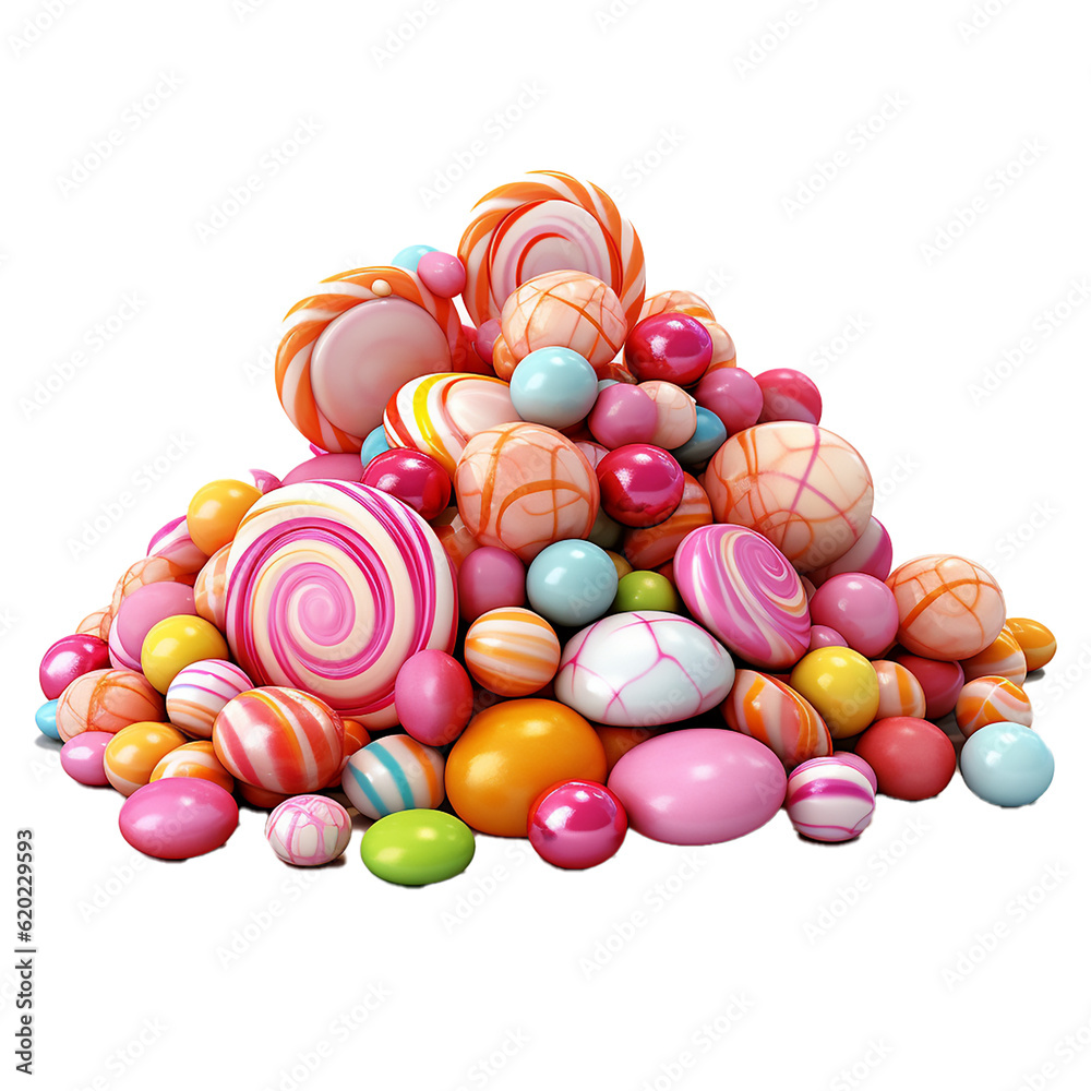 candies composition of different colored sweet High quality realistic ...