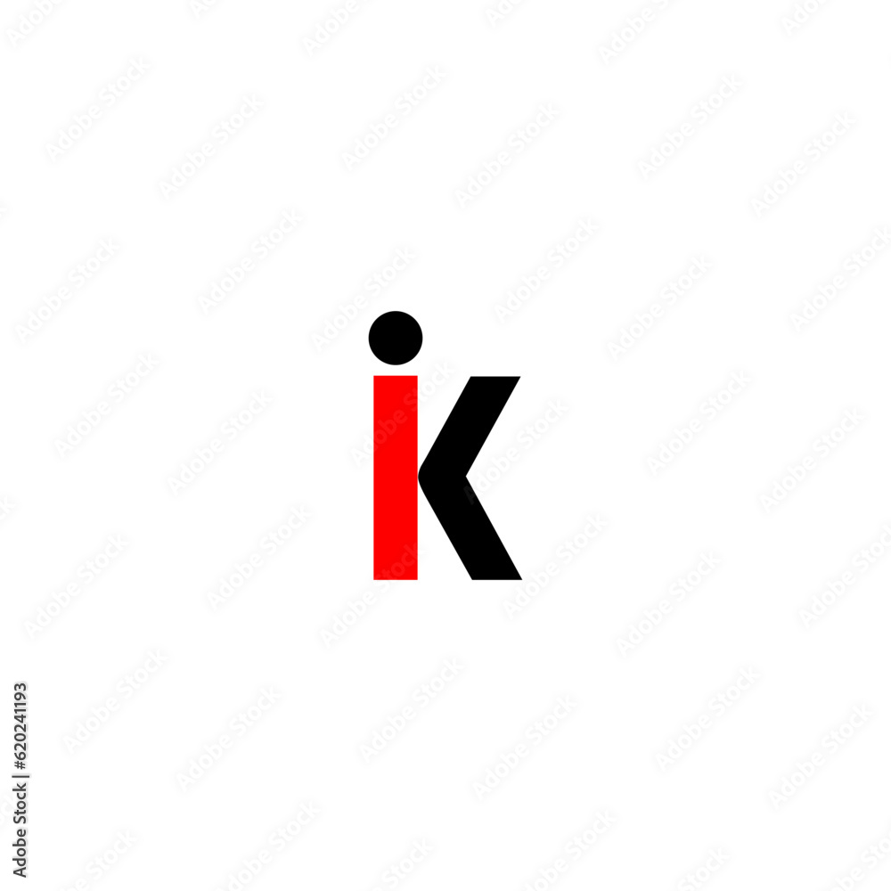 Alphabet letters Initials Monogram logo IK, KI, I and K, Alphabet ...