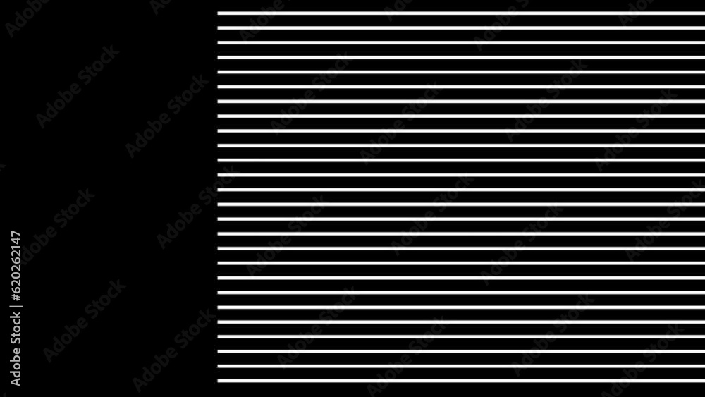 Looped animation of white lines moving mask blind animation in alpha ...