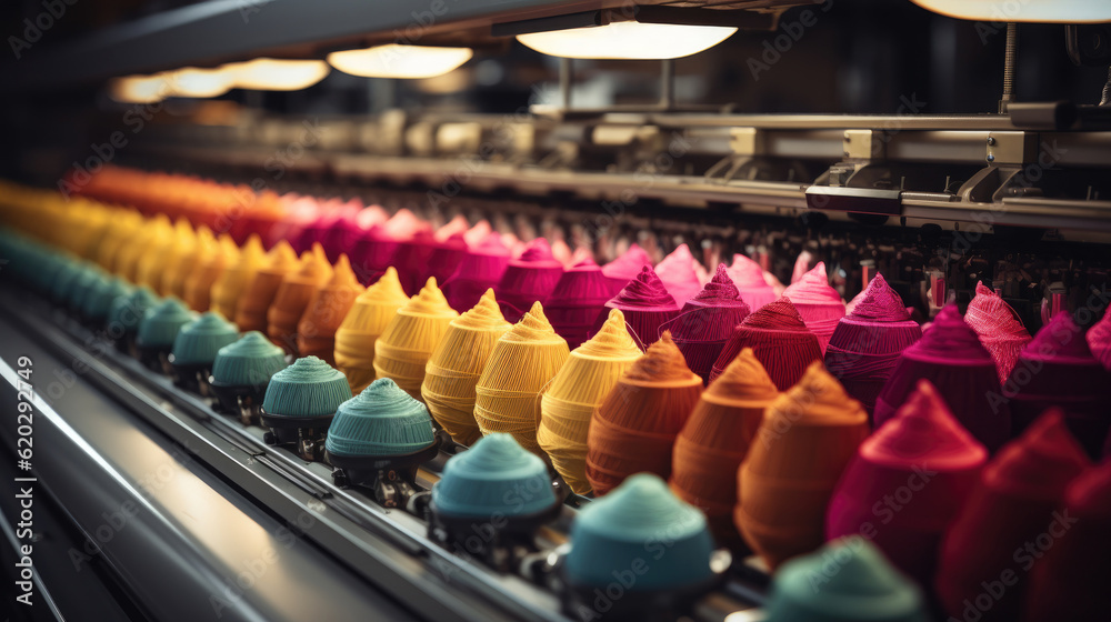 Textile factory weaving, weaving a fabric Stock Photo | Adobe Stock
