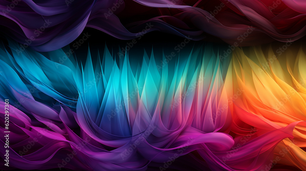 Vibrant Euphoria: A Captivating Fusion of Dynamic Colors and Geometric ...