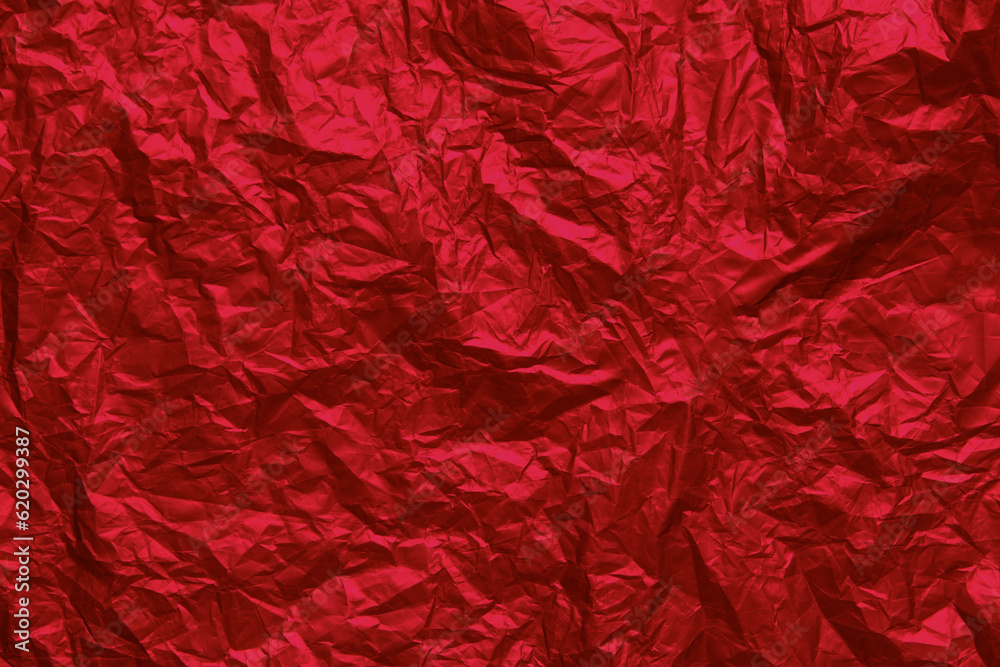 Red crumpled texture background. Abstract banner with shine red. Flat ...