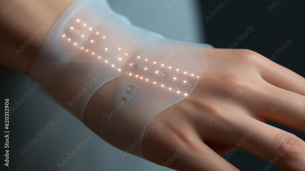 Smart Innovative Wearable Tech Device of the future with transparent ...