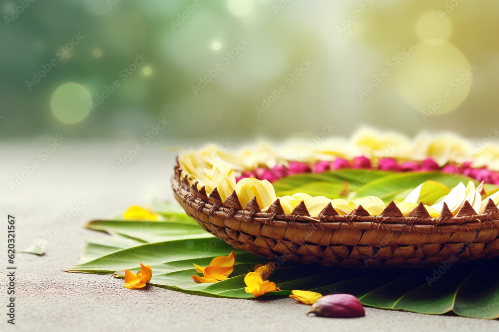 Happy Onam. An ancient Hindu festival of Kerala that celebrates rice ...