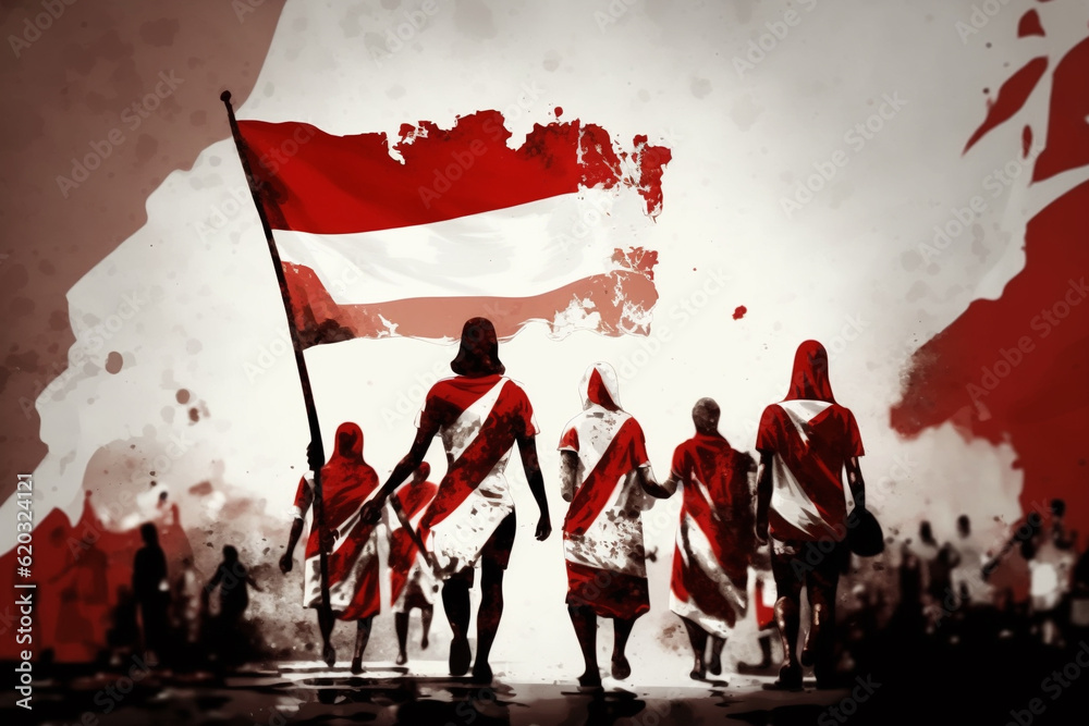 Indonesia Independence Day. Indonesia's declaration of independence on ...