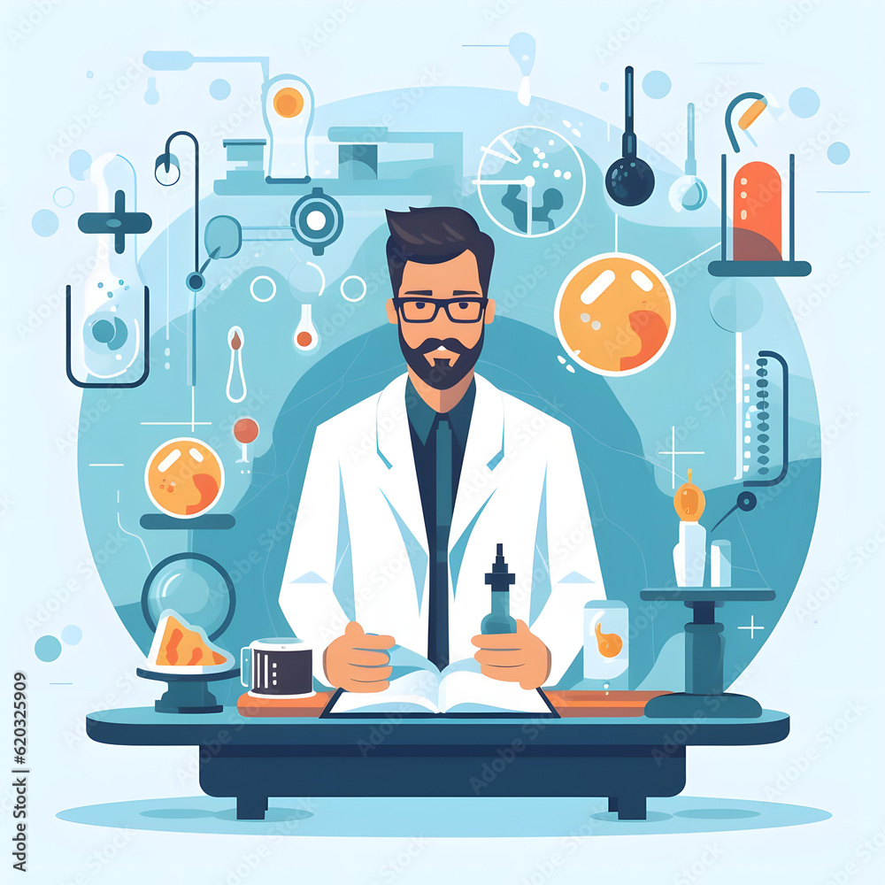 Clipart of a doctor working with medical science liaisons to ...