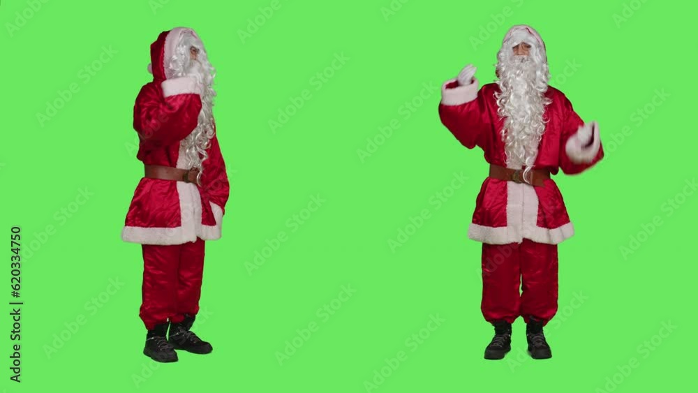 Saint nick character expressing rejection and refusal, showing no ... Saint nick character expressing rejection and refusal, showing no ...