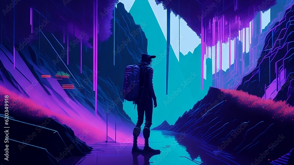 Virtual Reality Realm Digital Avatars Immersive Environment Cascading ...