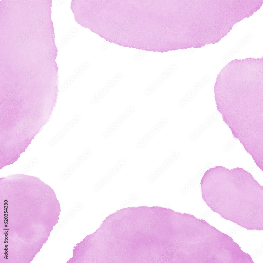 Pink Watercolor Framed Corner Background Stock Illustration | Adobe Stock