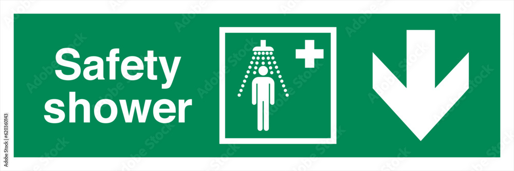 ISO 7010 Standard Safe condition and first aid signs Safety Shower ...