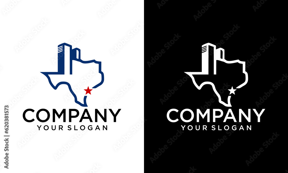 texas realty and property logo designs. logo design texas building ...