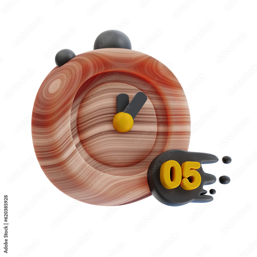 Foto de Cute 5 Minutes Stopwatch With Natural Wood Texture Best for ...