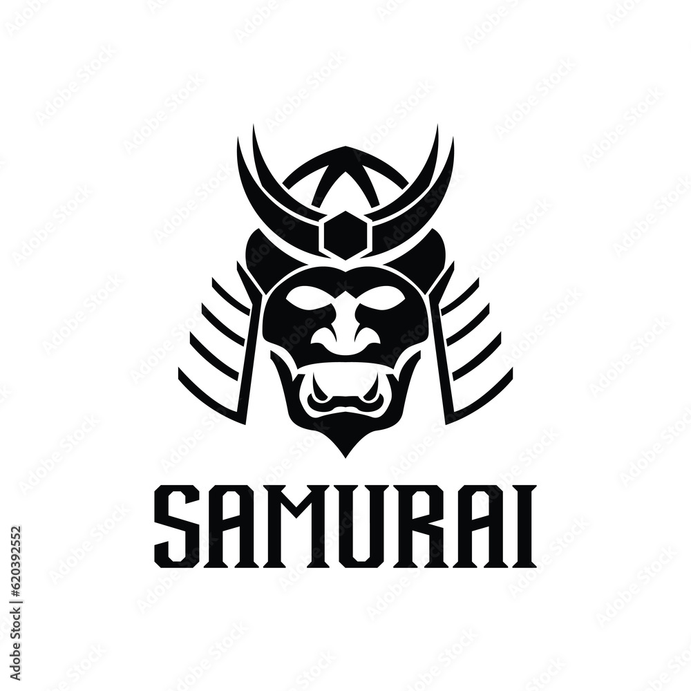 Samurai Logo. Logo of Samurai Icon Ronin samurai vector Stock Vector ...