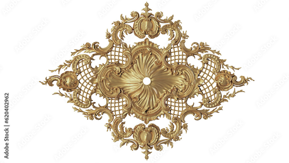 golden ornament luxury decoration isolated transparent background, PNG ...