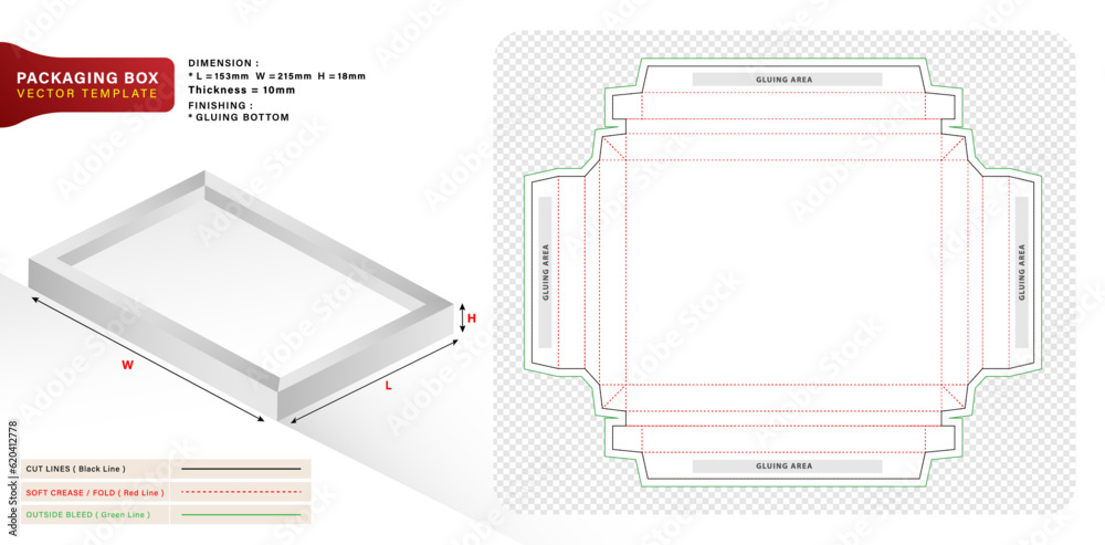 vector illustration Box packaging template design for your product in ...