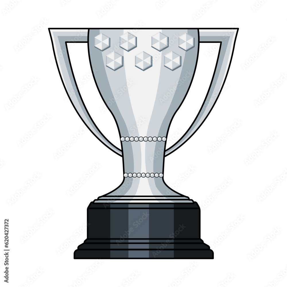 Spanish Football league Trophy. Vector graphic illustration of Spanish ...