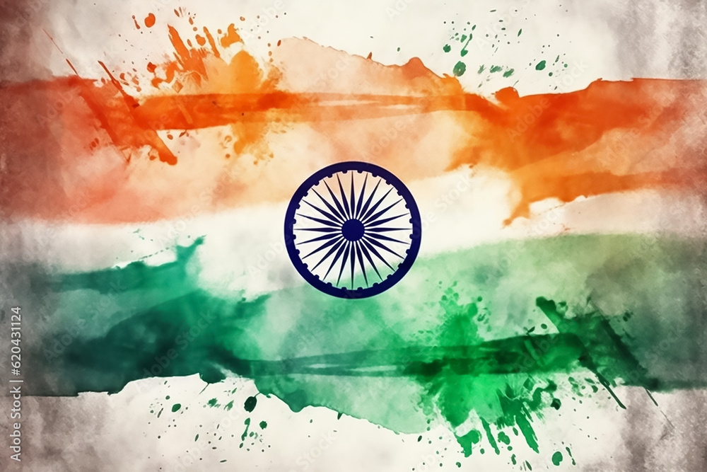 Indian flag of pride Stock Illustration | Adobe Stock