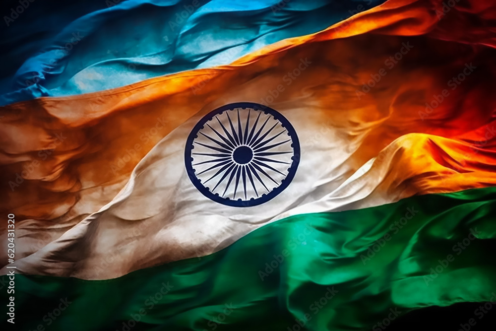 Indian flag of pride Stock Illustration | Adobe Stock