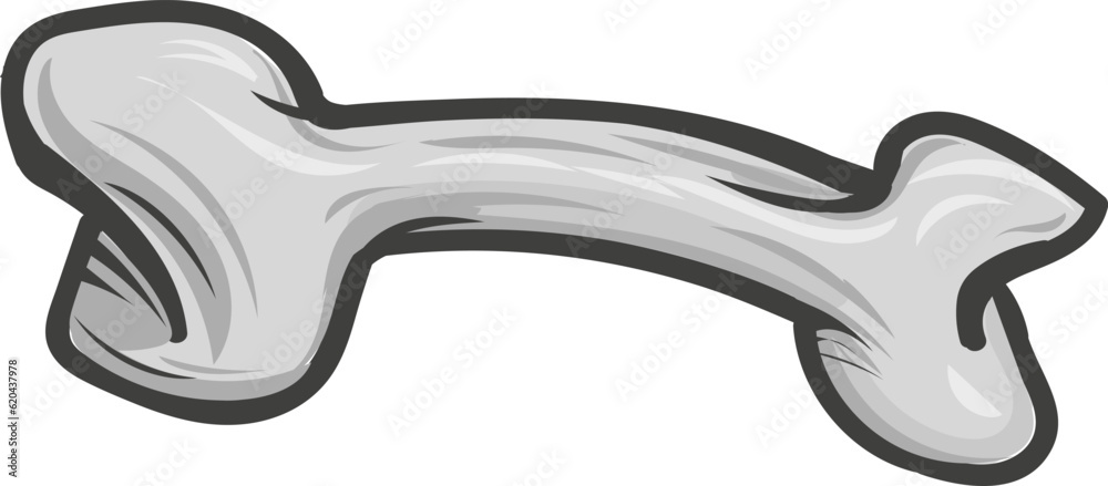 Vector illustration of bone cartoon Stock Vector | Adobe Stock