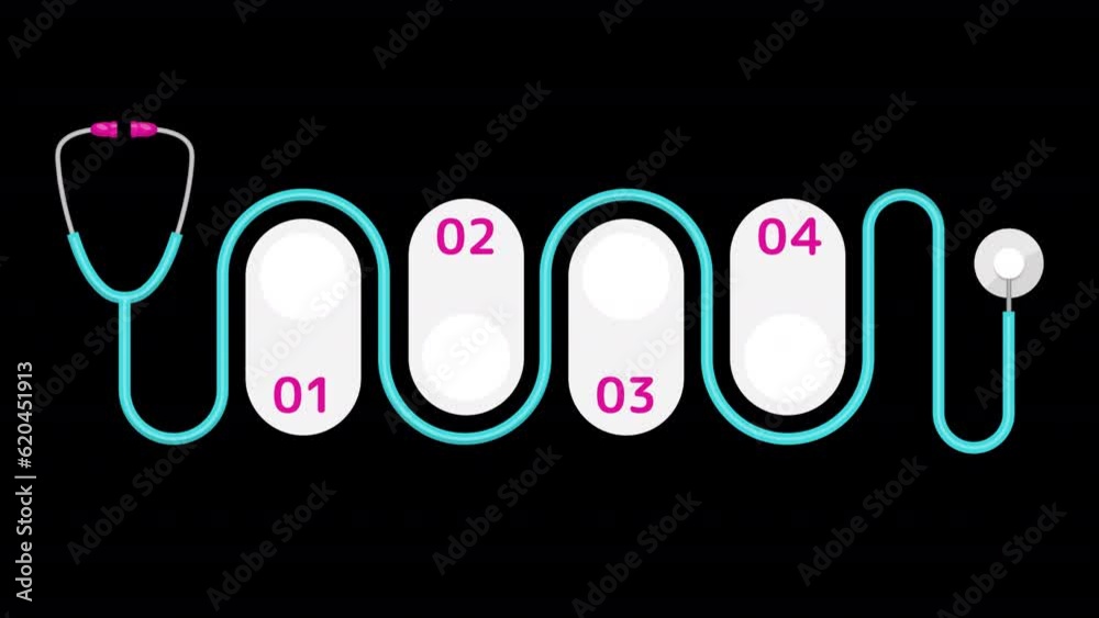 Animated health test infographic. Medical checkup. Healthcare. HD ...