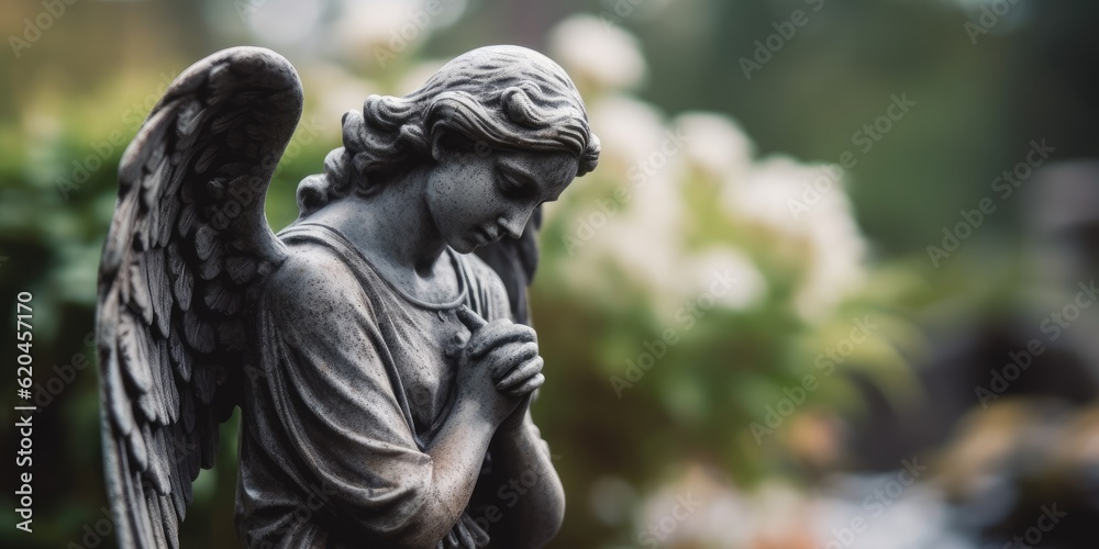 Image with background and place for caption and fragment of tragic sad ...