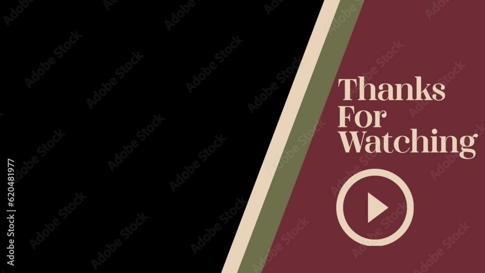 End screen for any media video (youtube, presentation, any more) say ...